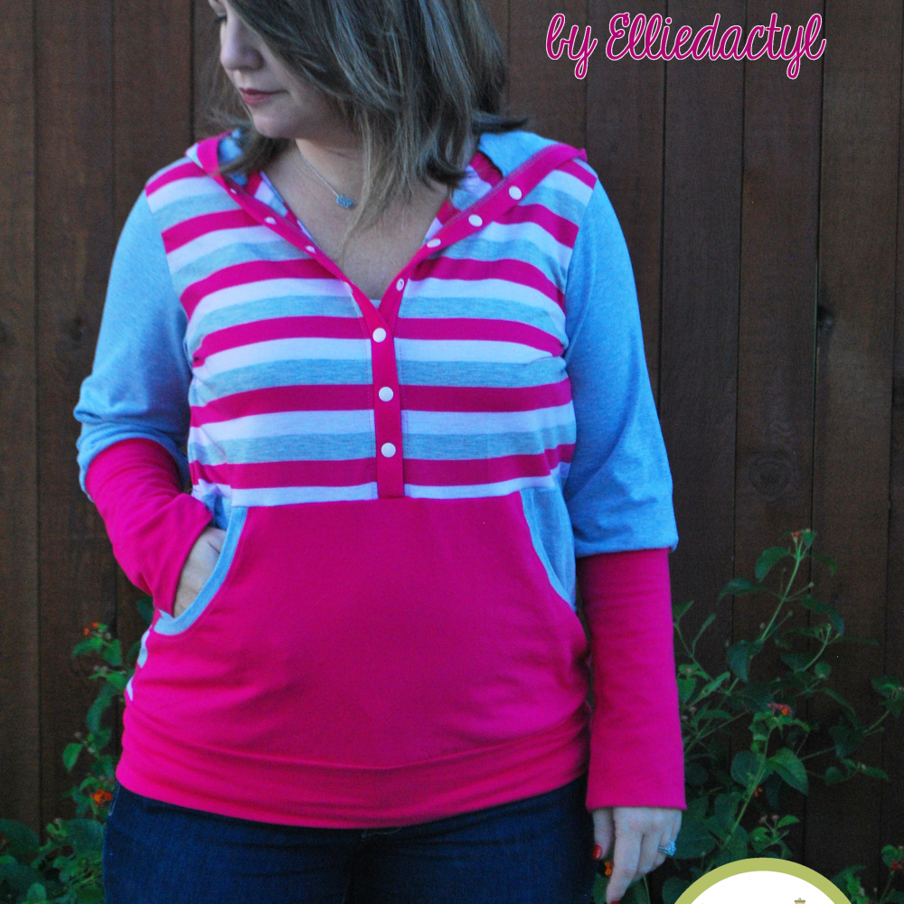 Ladies' Lyric Hoodie PDF Pattern | Elliedactyl